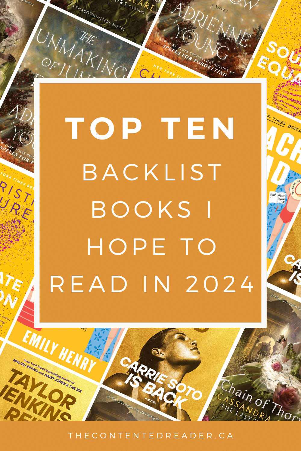 Top Ten Books I Hope to Read in 2024 • The Contented Reader